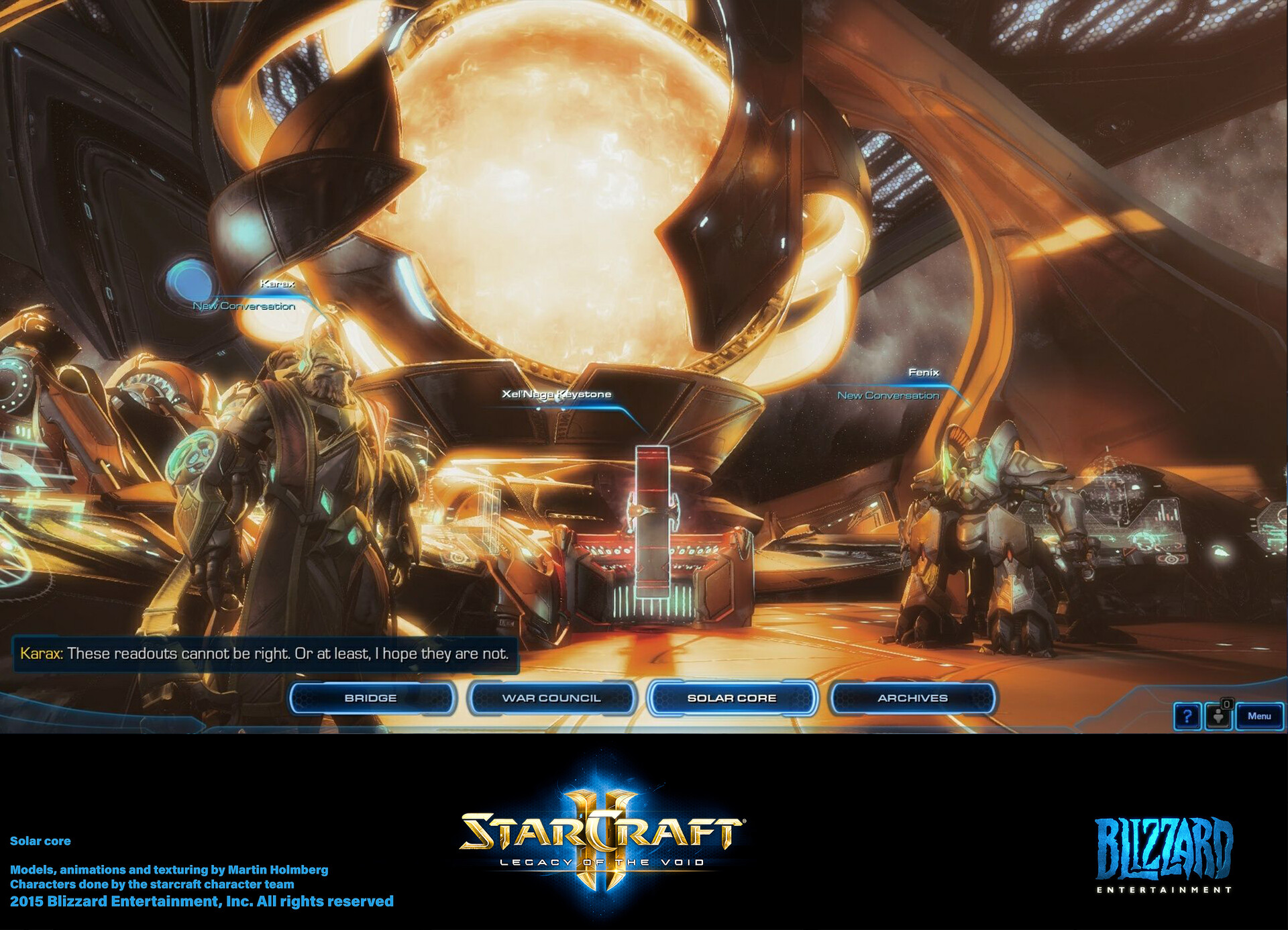 Martin Holmberg - Starcraft LOTV ingame cinematics