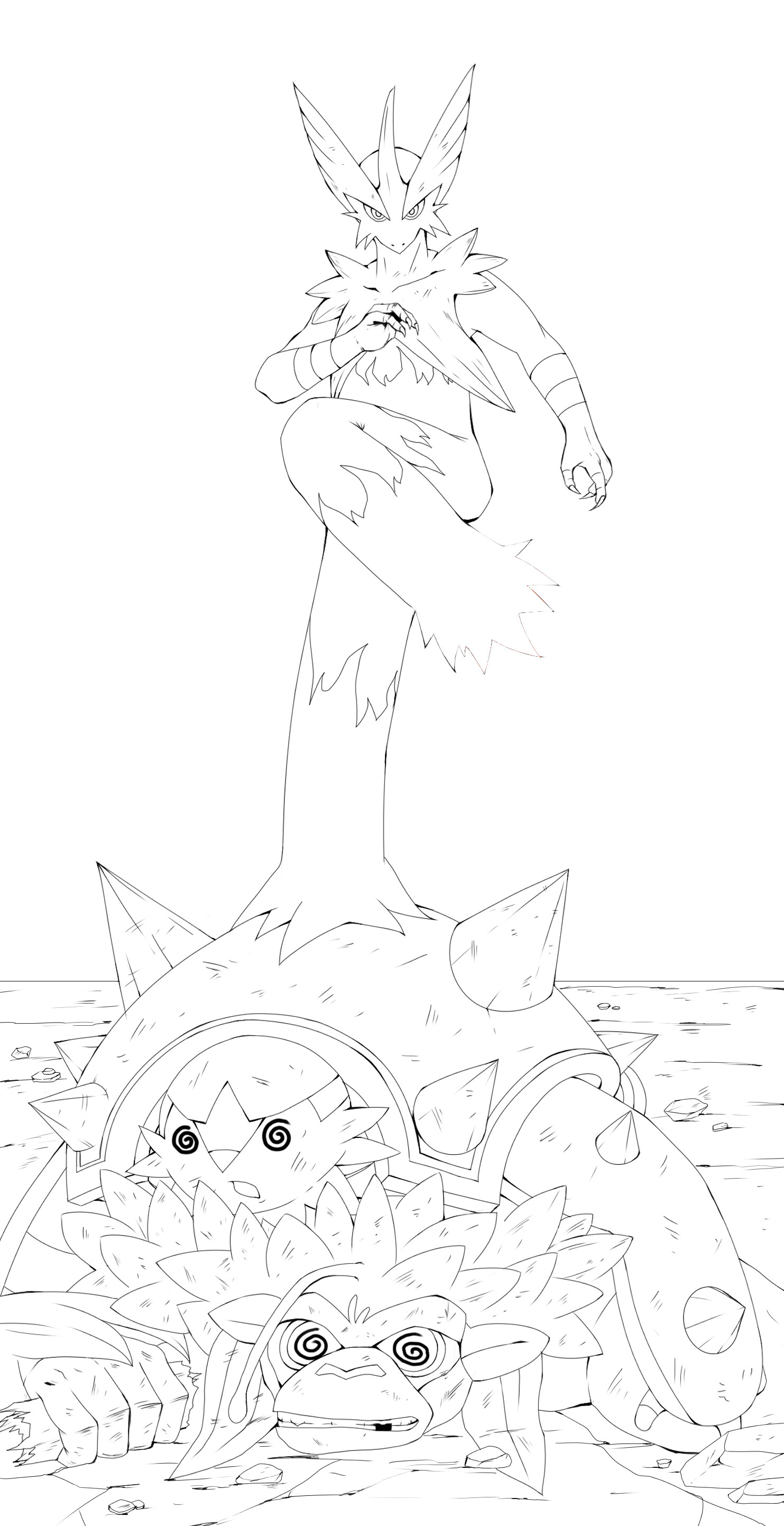 pokemon blaziken coloring pages