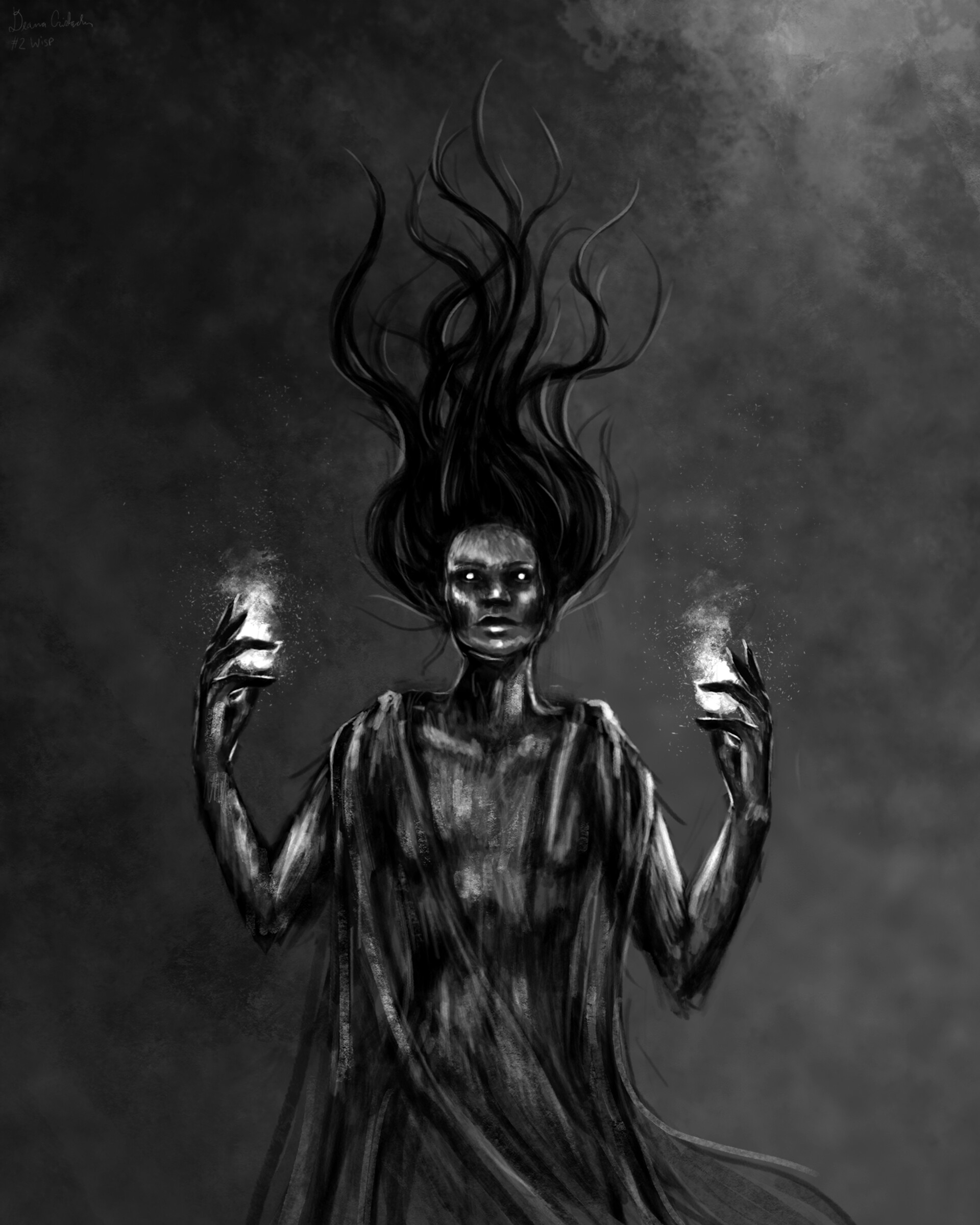 ArtStation - Inktober 2020 - Day 2 - Wisp
