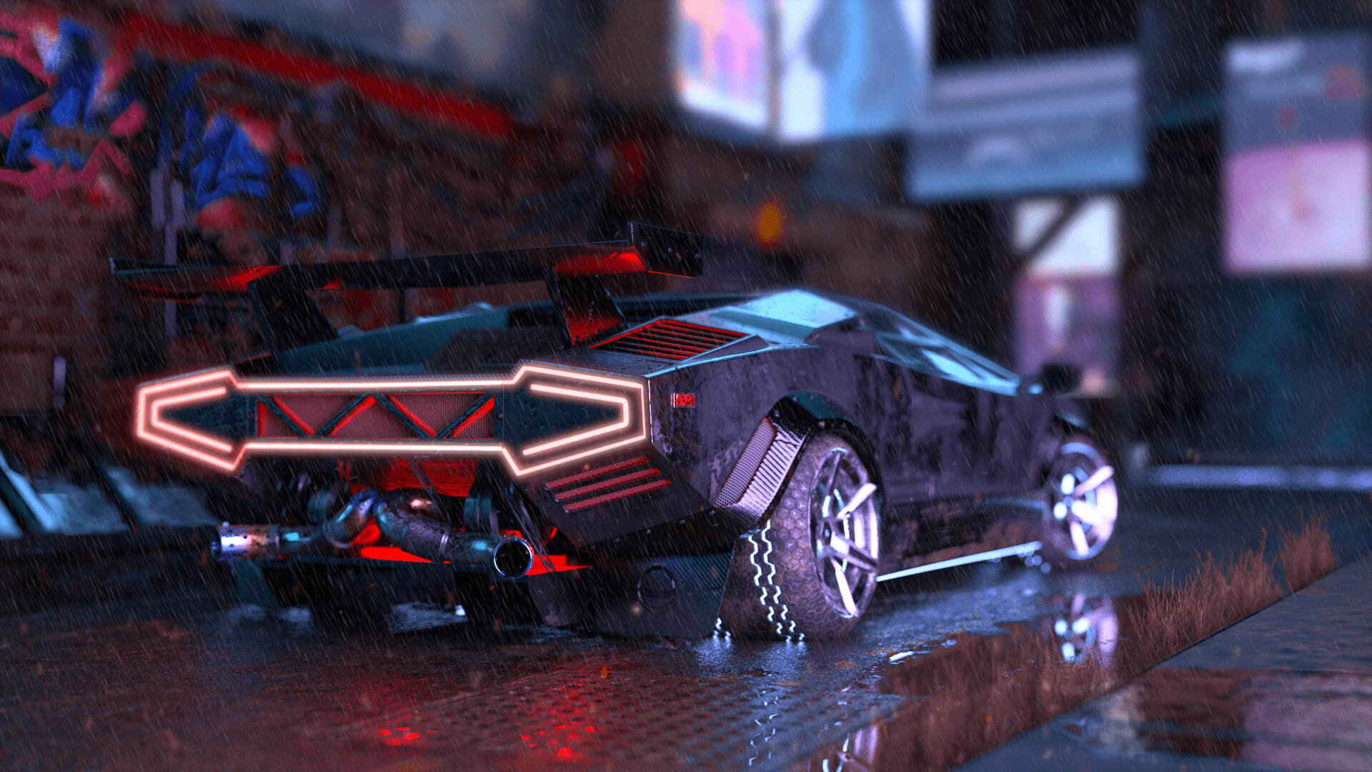 ArtStation - Cyberpunk Countach