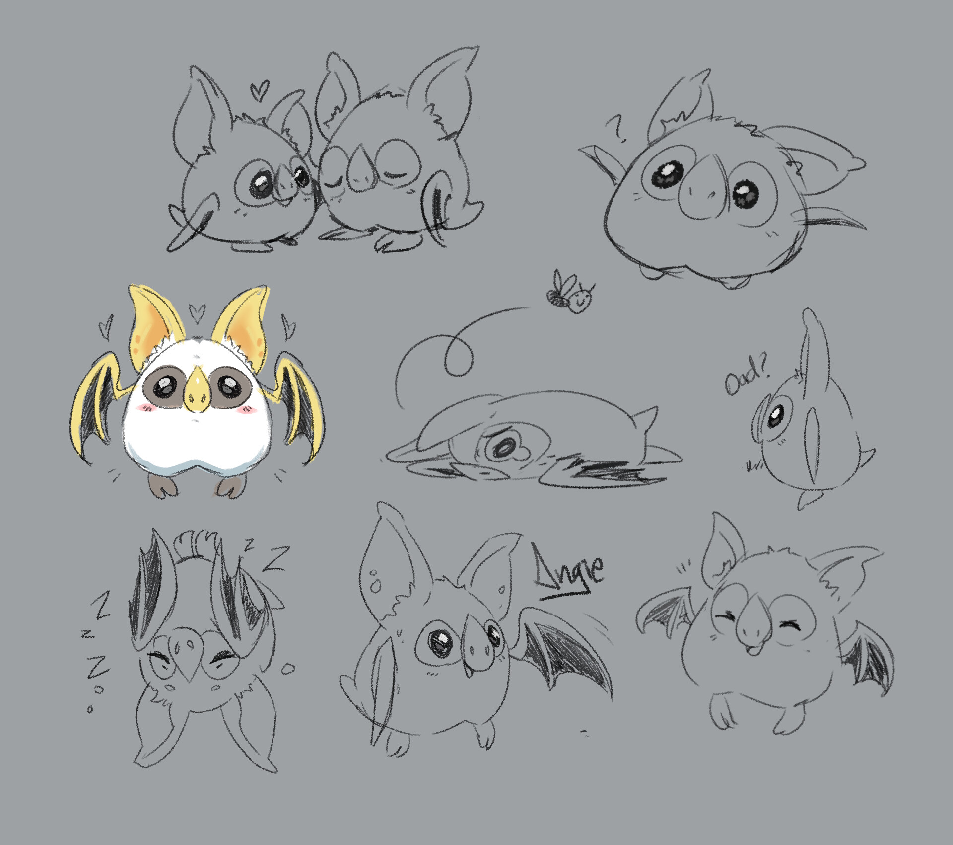 how to draw a honduran white bat