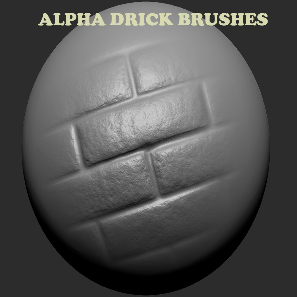 ArtStation - alpha brick brushes