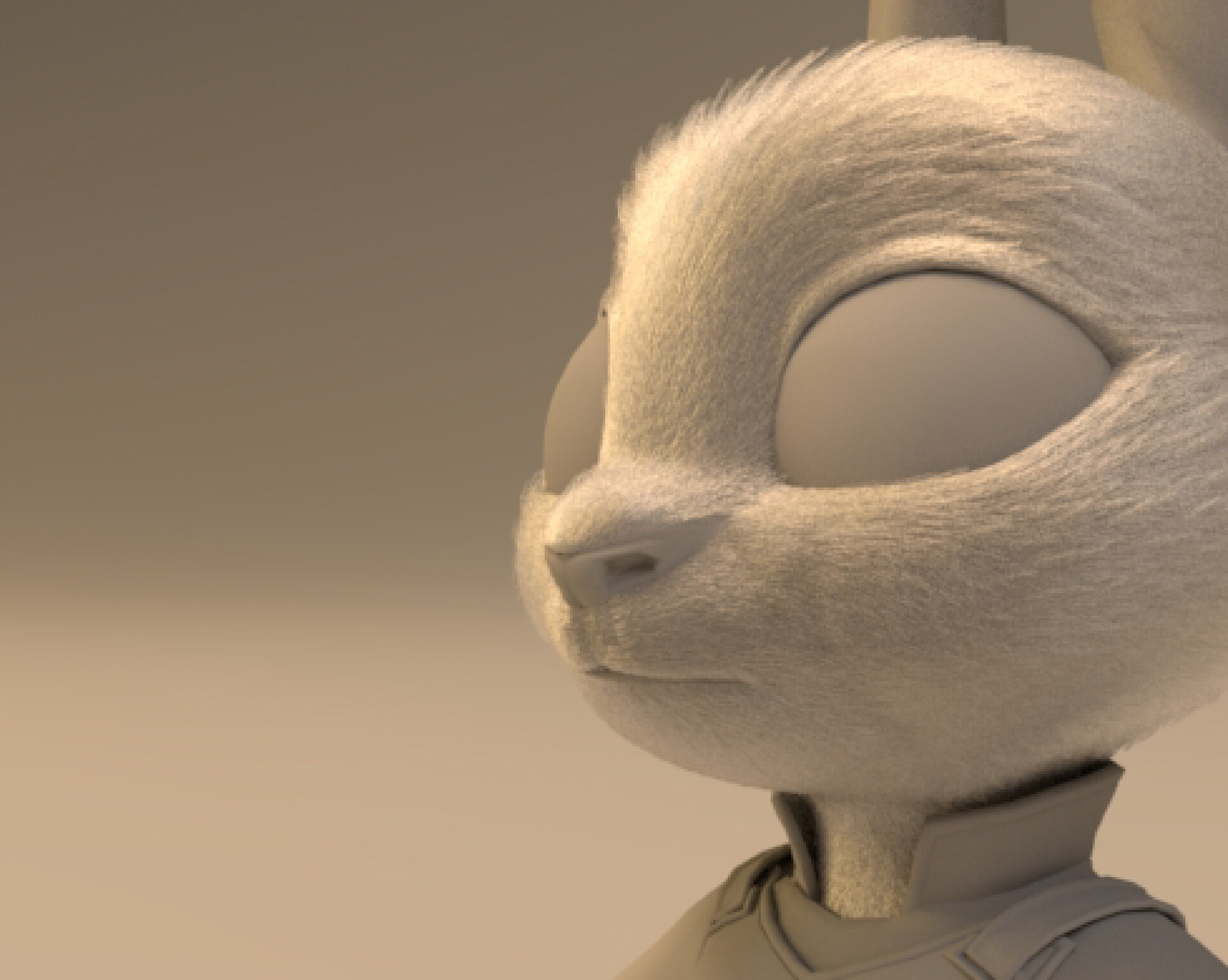 ArtStation - Judy hopps WIP (Houdini fur study).