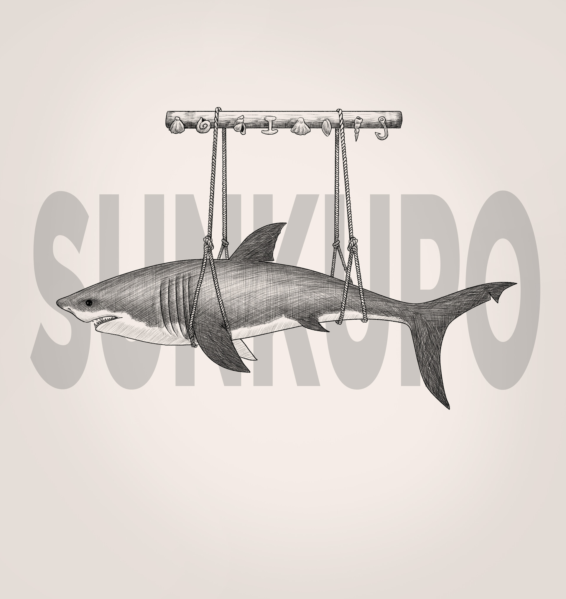 ArtStation - Shark and Whale ink style