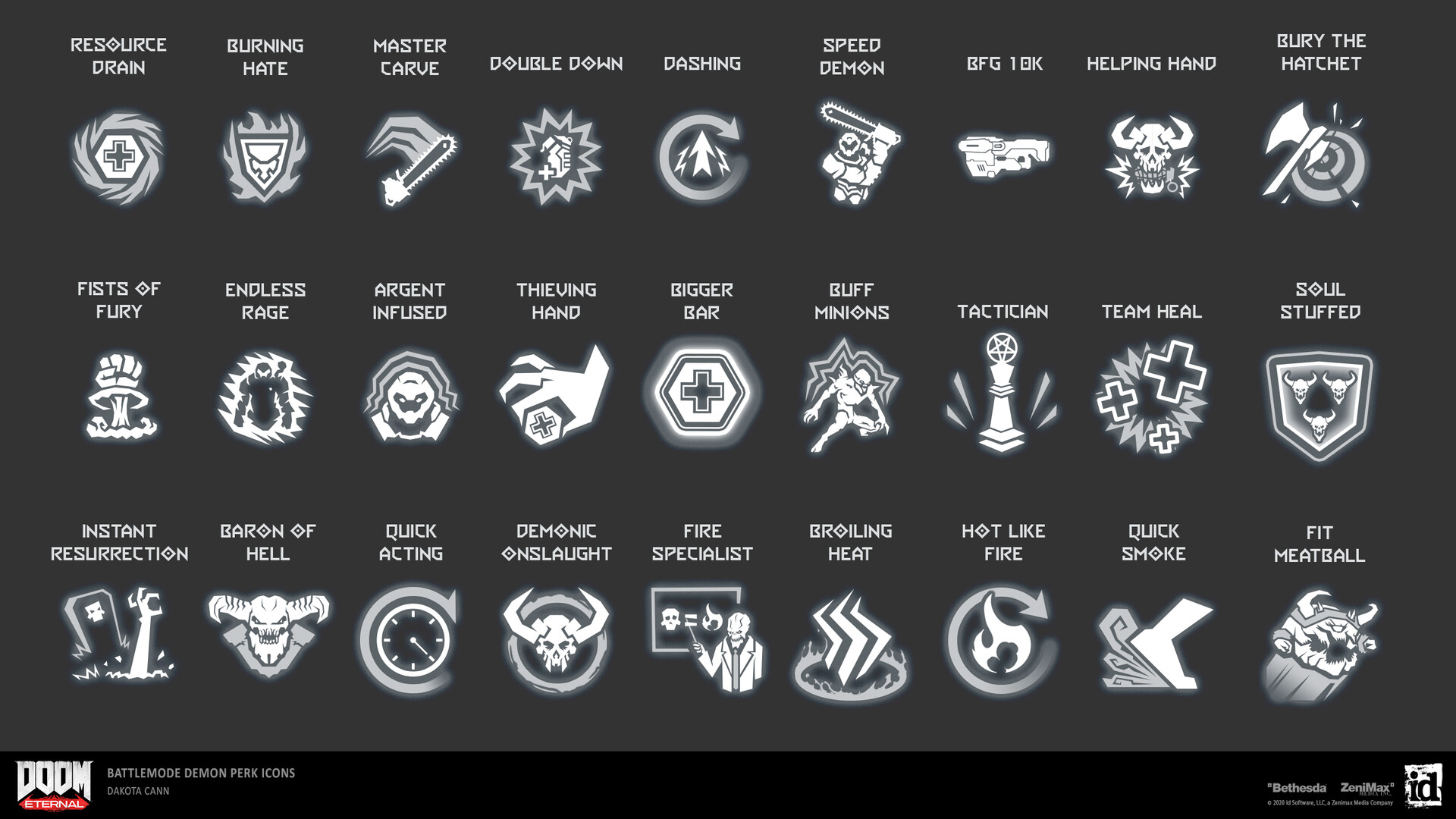 Dakota Cann - Doom Eternal - UI Iconography