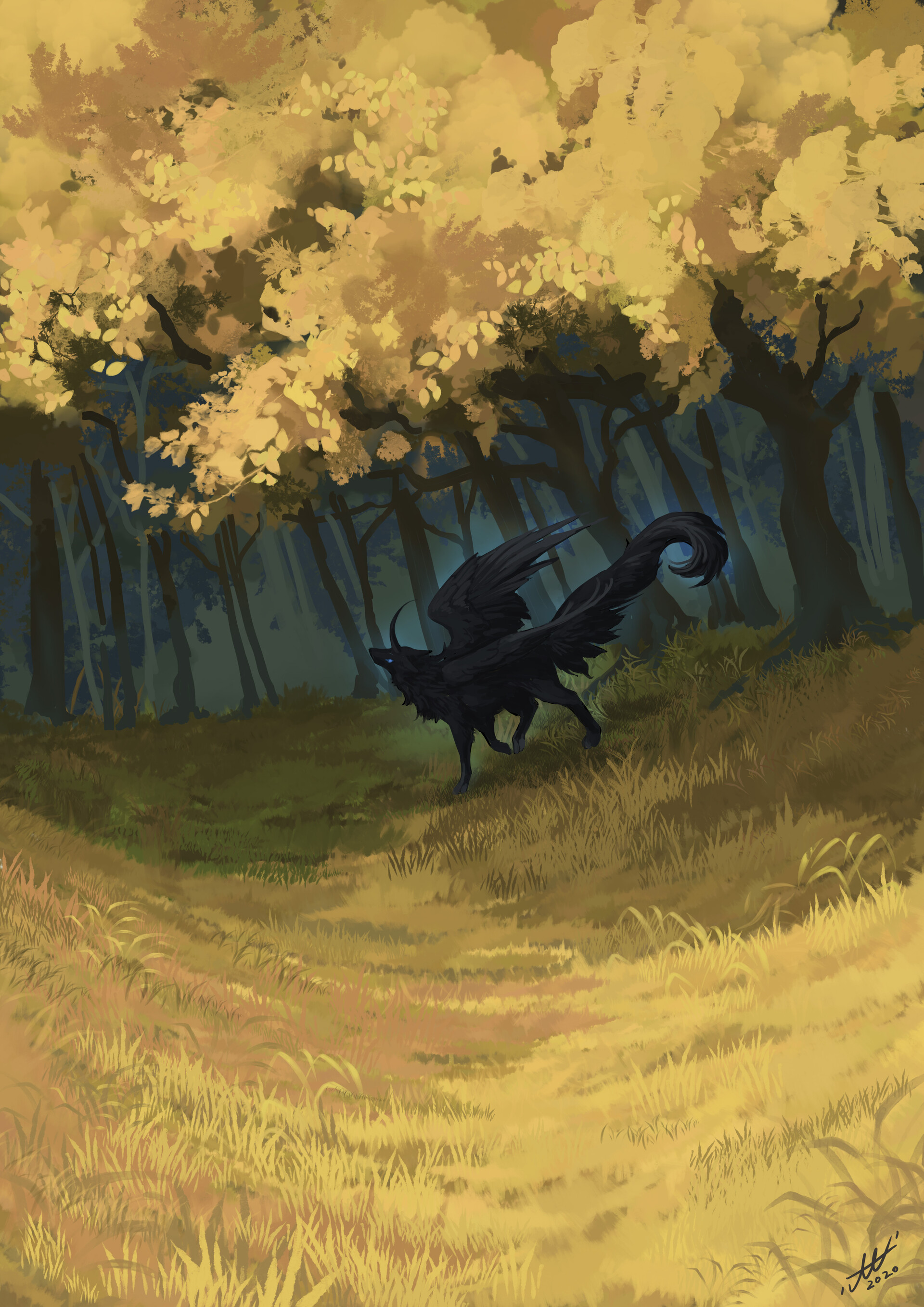 ArtStation - Autumn spirit