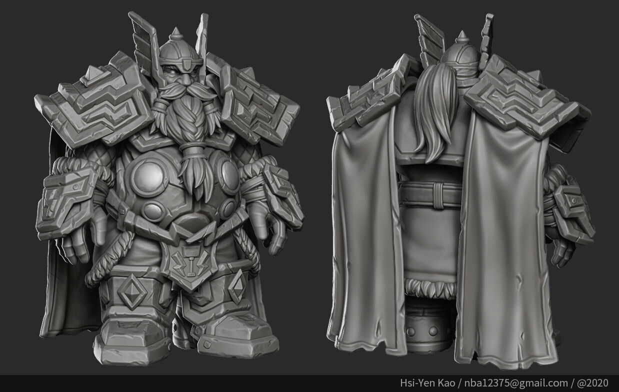 ArtStation - Dhor - The Dwarf of Thunder (WIP)
