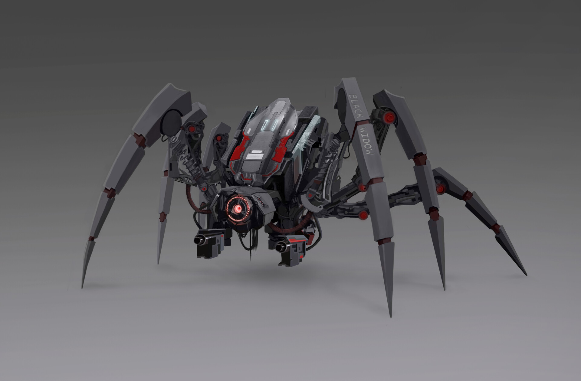 ArtStation - "Black Widow" Spider Mech Photobash