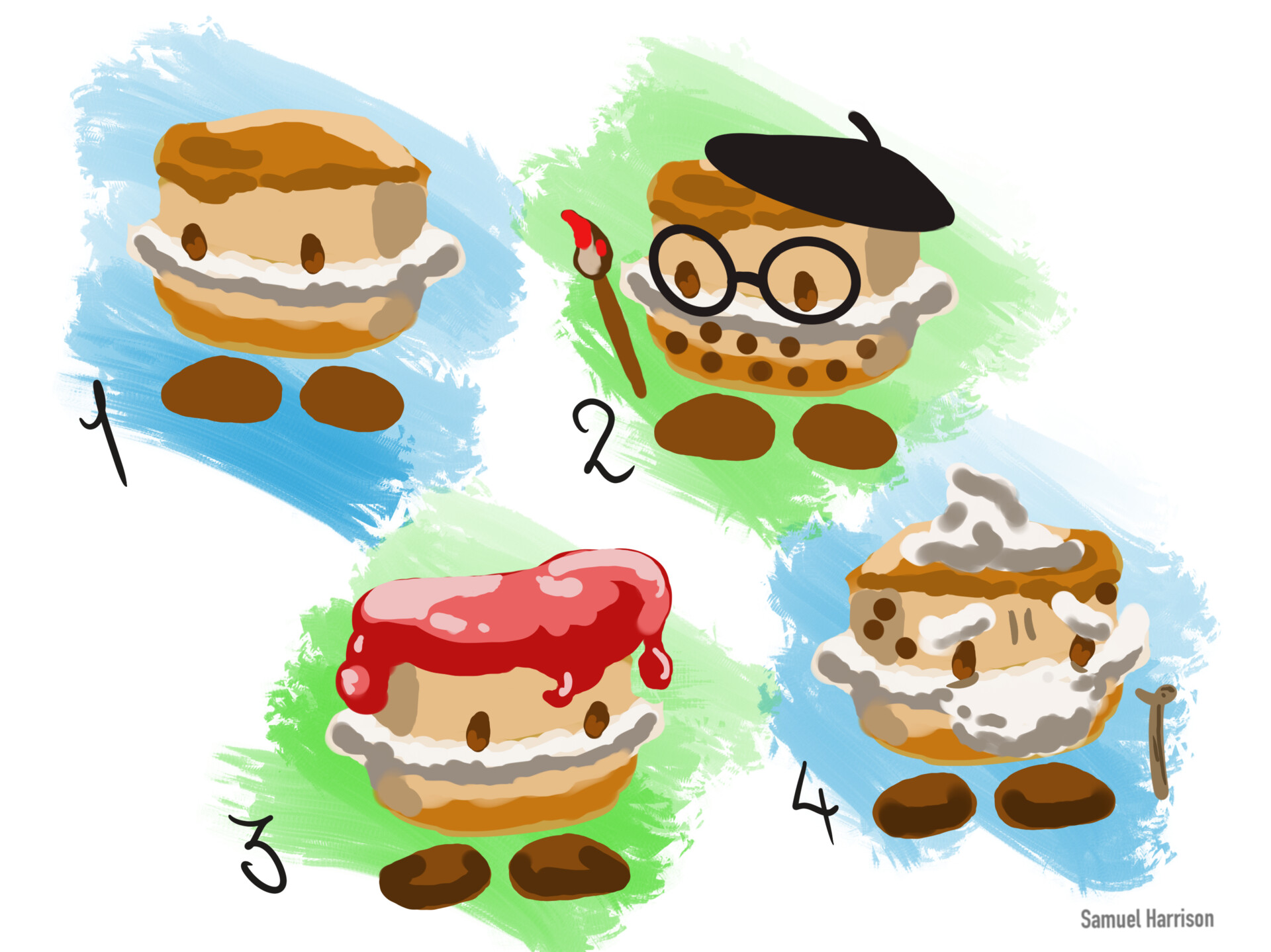 ArtStation - Food Fight Game - Character Design