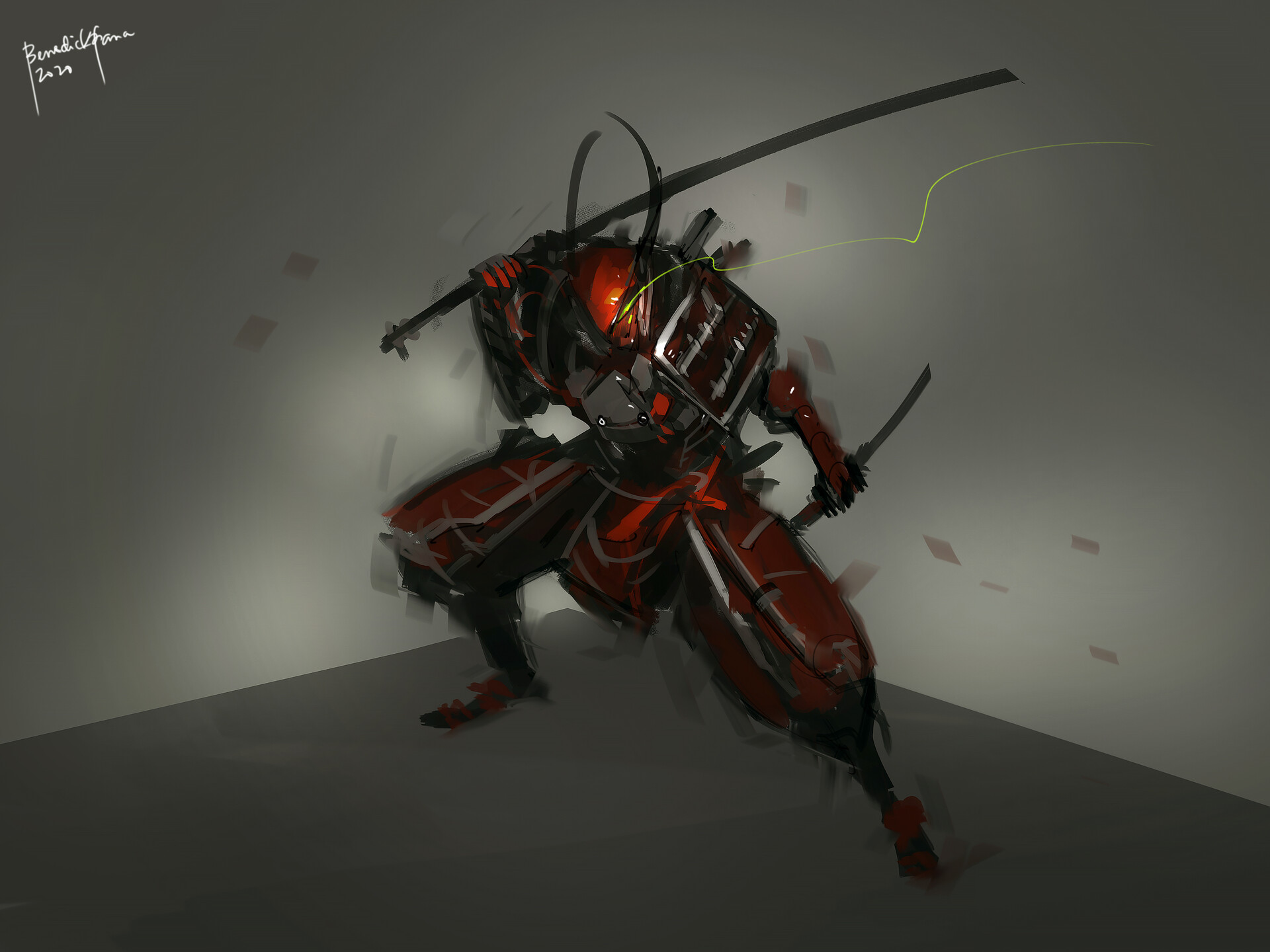 ArtStation - Cyber Samurai