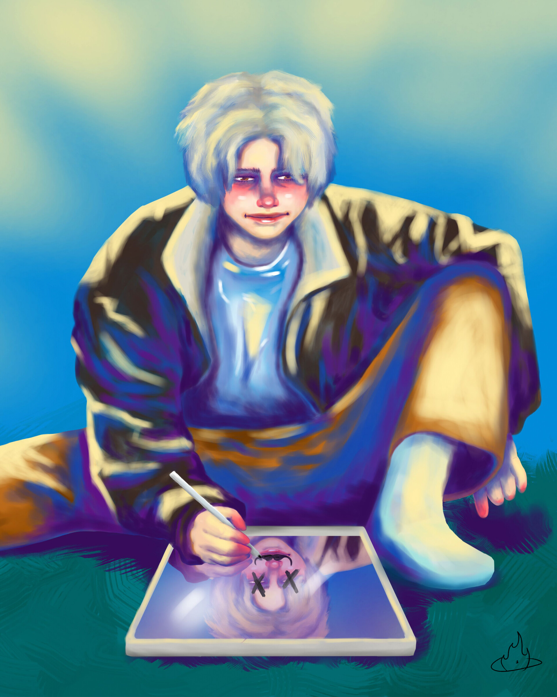 ArtStation - 2D Drawing in the mirror