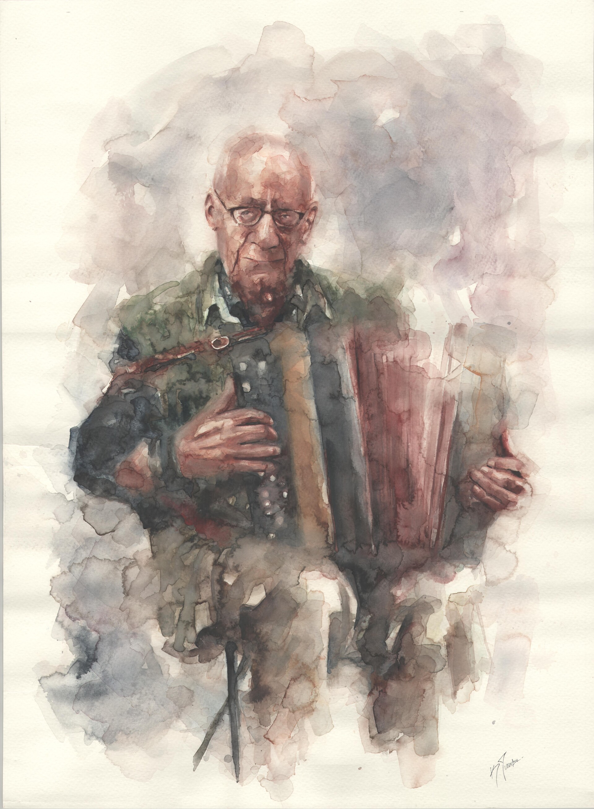 ArtStation - Old musician