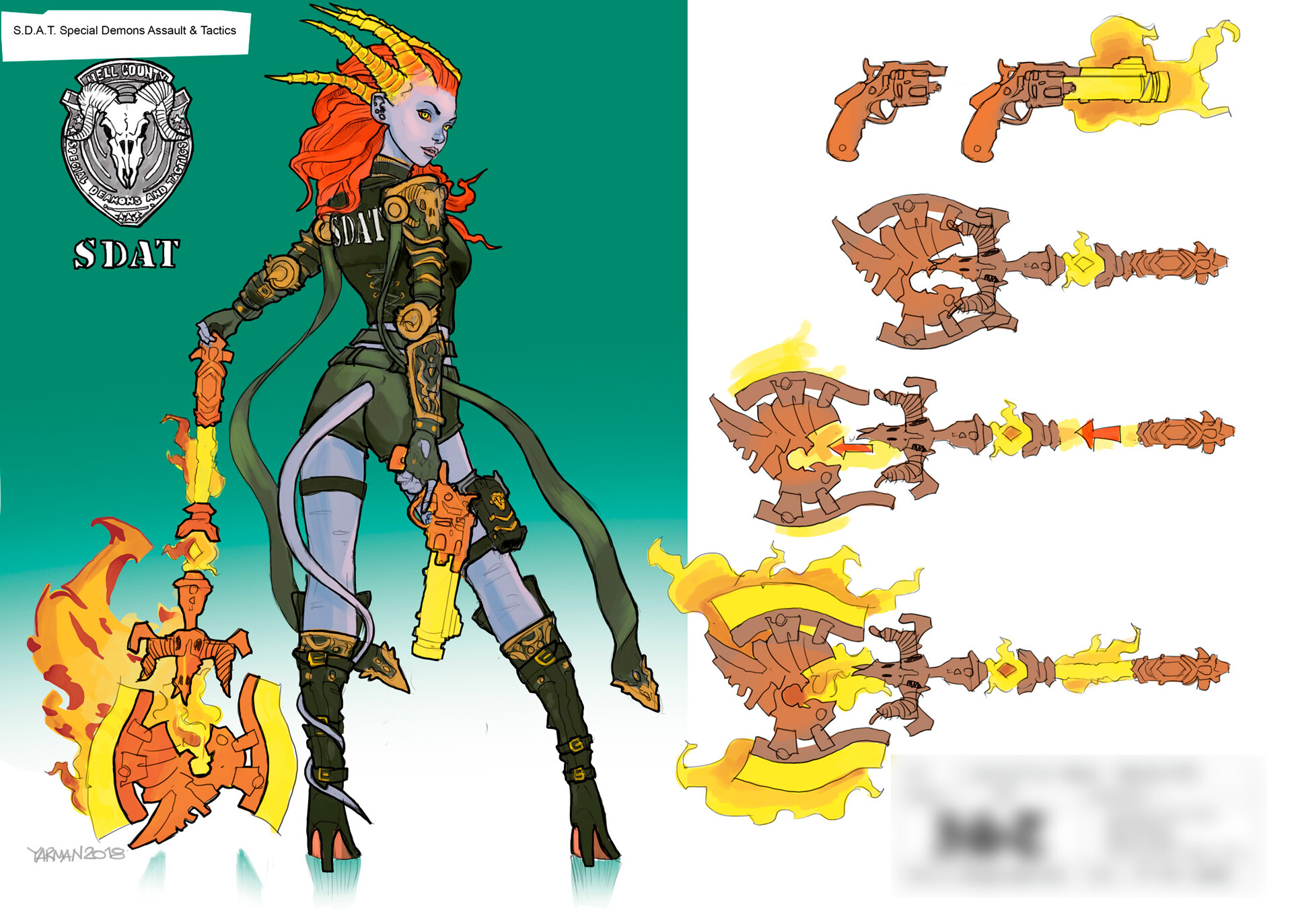 ArtStation - Demon invader officer