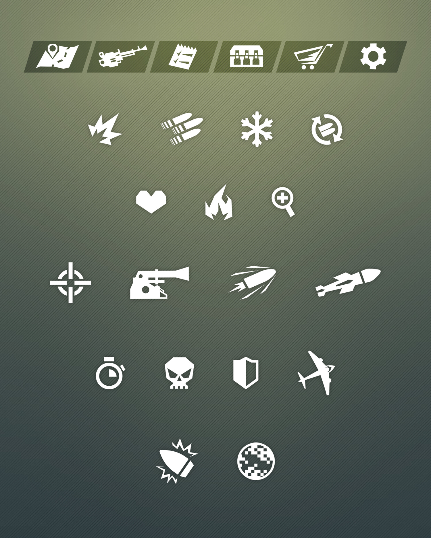 ArtStation - Turret gunner - icons