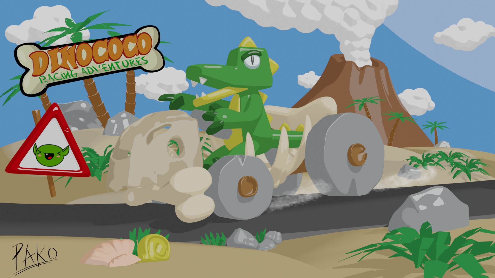 ArtStation - DinoCoco Racing Adventures