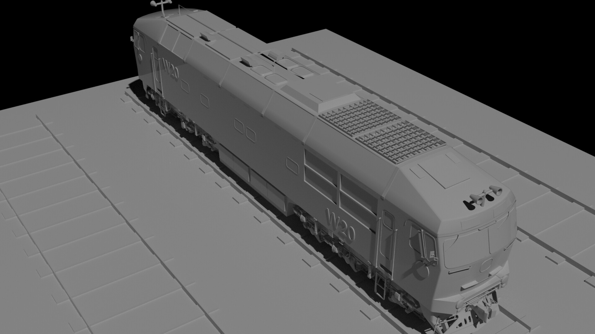 ArtStation - train engine W20