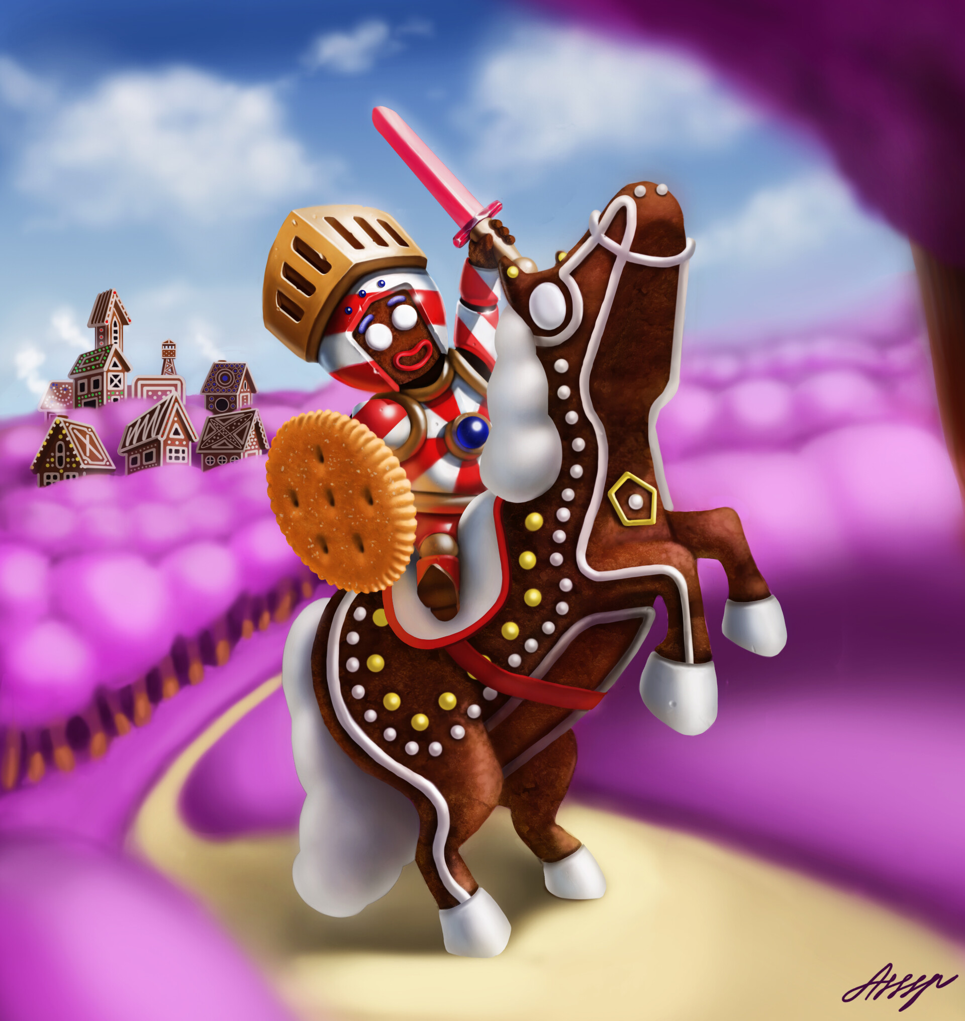 ArtStation - Gingerbread Knight