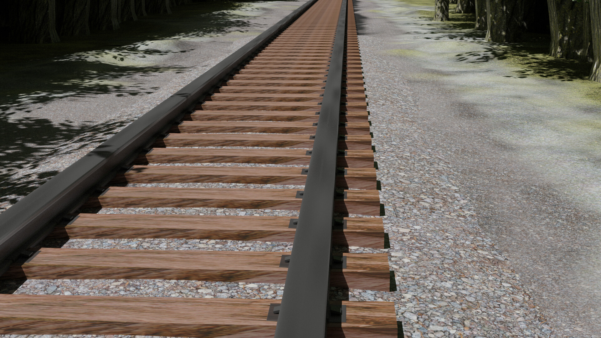 ArtStation - (Speed-model) Train tracks