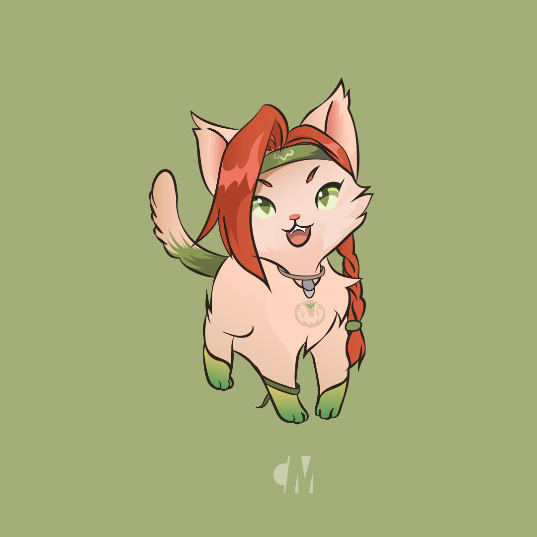 Artstation Valorant Skye Cat