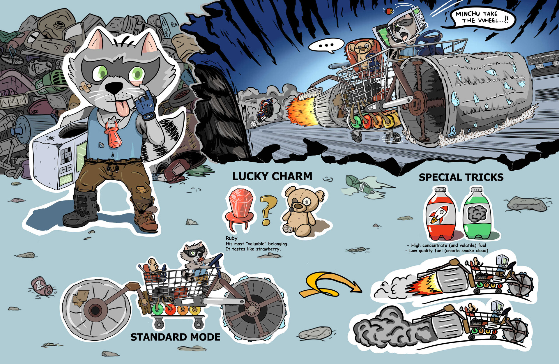 ArtStation - Raccoon Racer