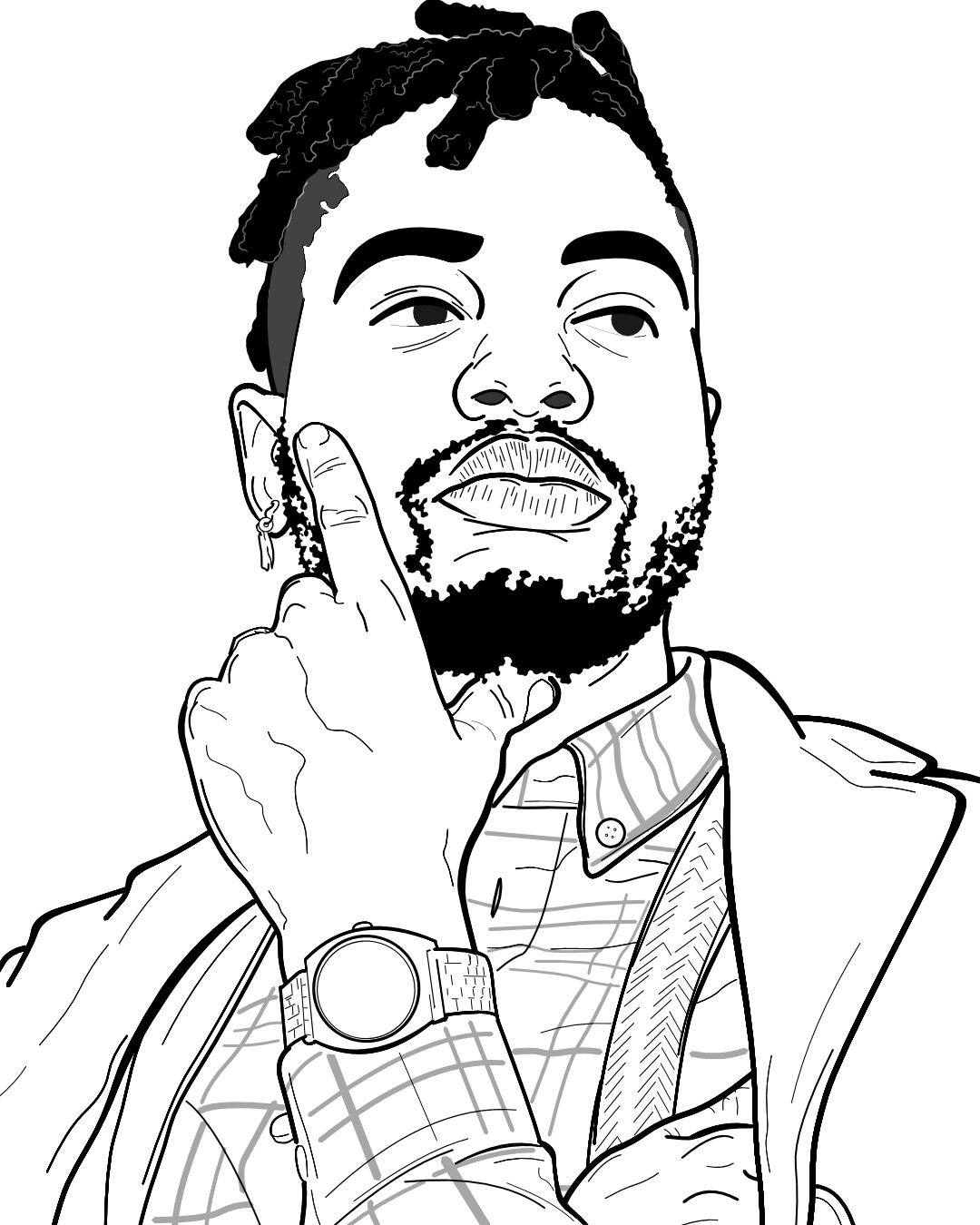 Tyanai Chigovera - Illustrated Drawings - Cphe