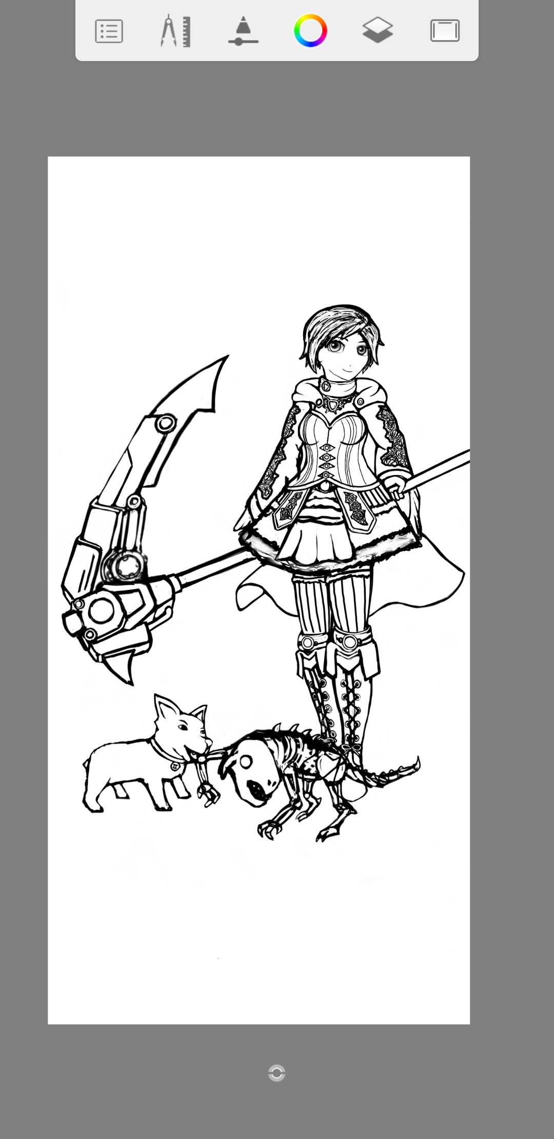 ruby rose coloring page