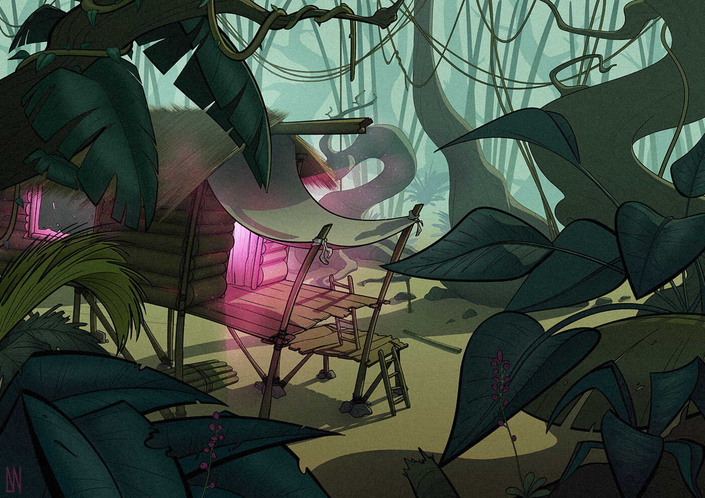 ArtStation - Background for a personal comic project