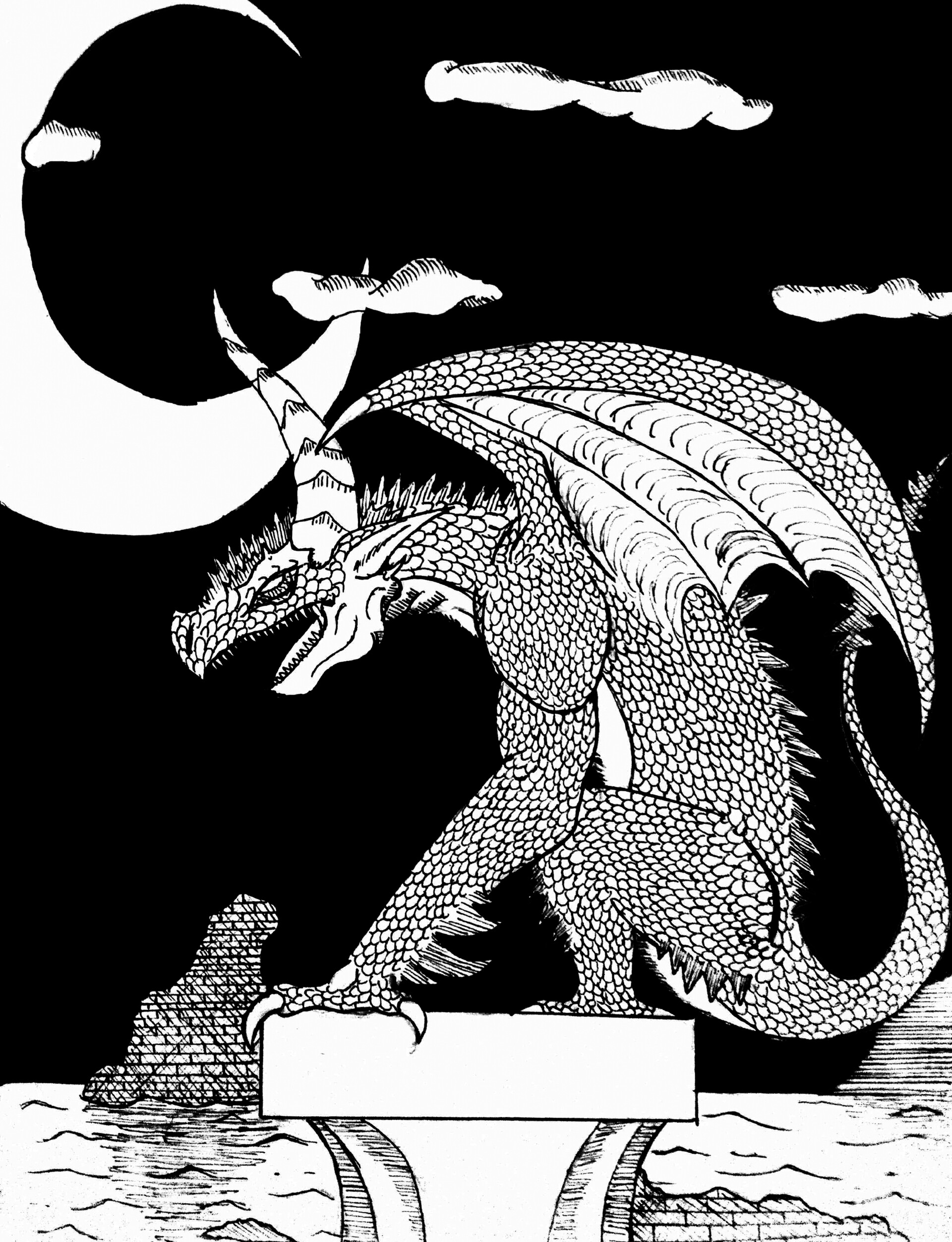 ArtStation - The Dragon of Night