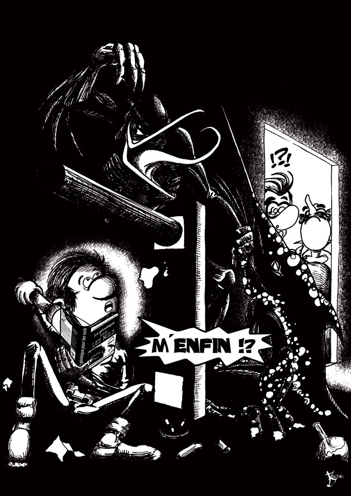 ArtStation - Gaston Lagaffe vs the super-laughing seagull