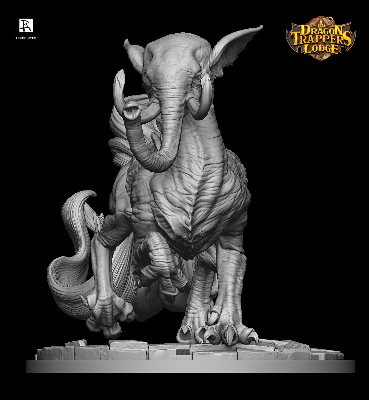 Béres Rudolf Artist - The Dragon Trappers Lodge Mini