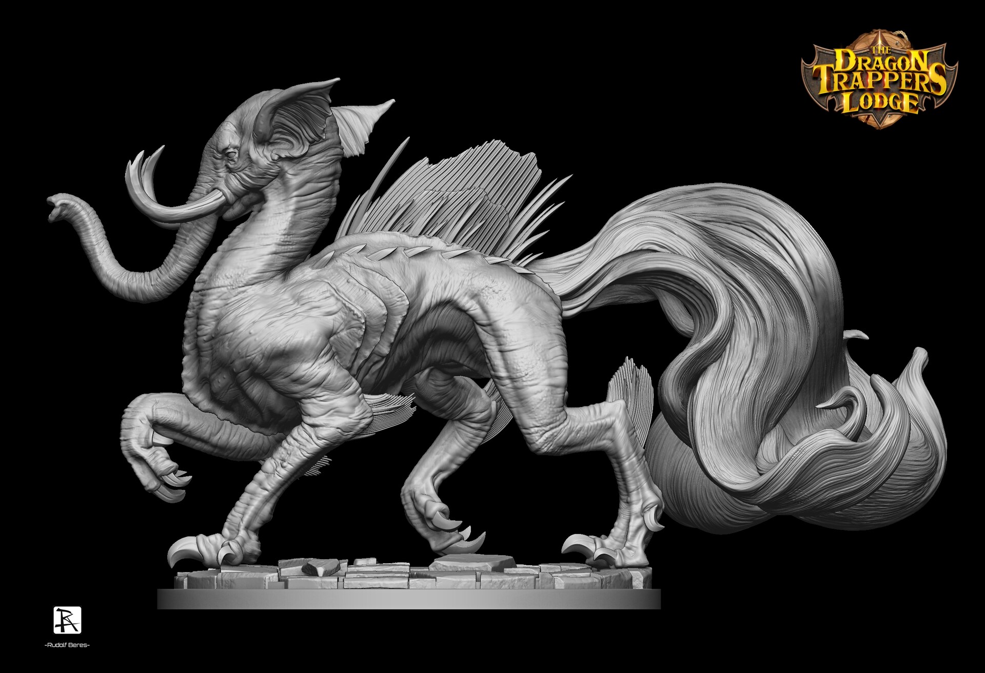 Béres Rudolf Artist - The Dragon Trappers Lodge Mini
