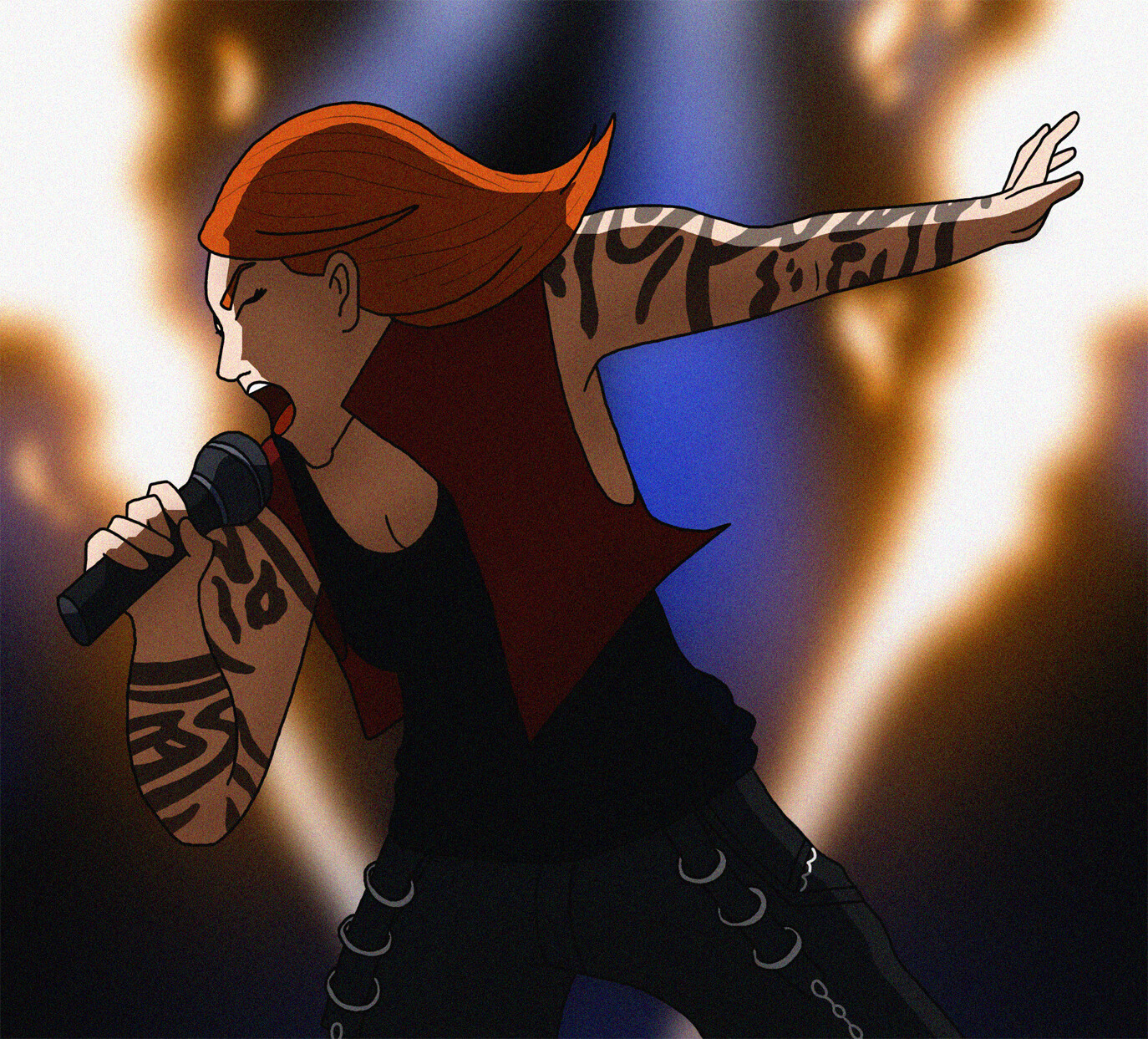 ArtStation - Metal singer