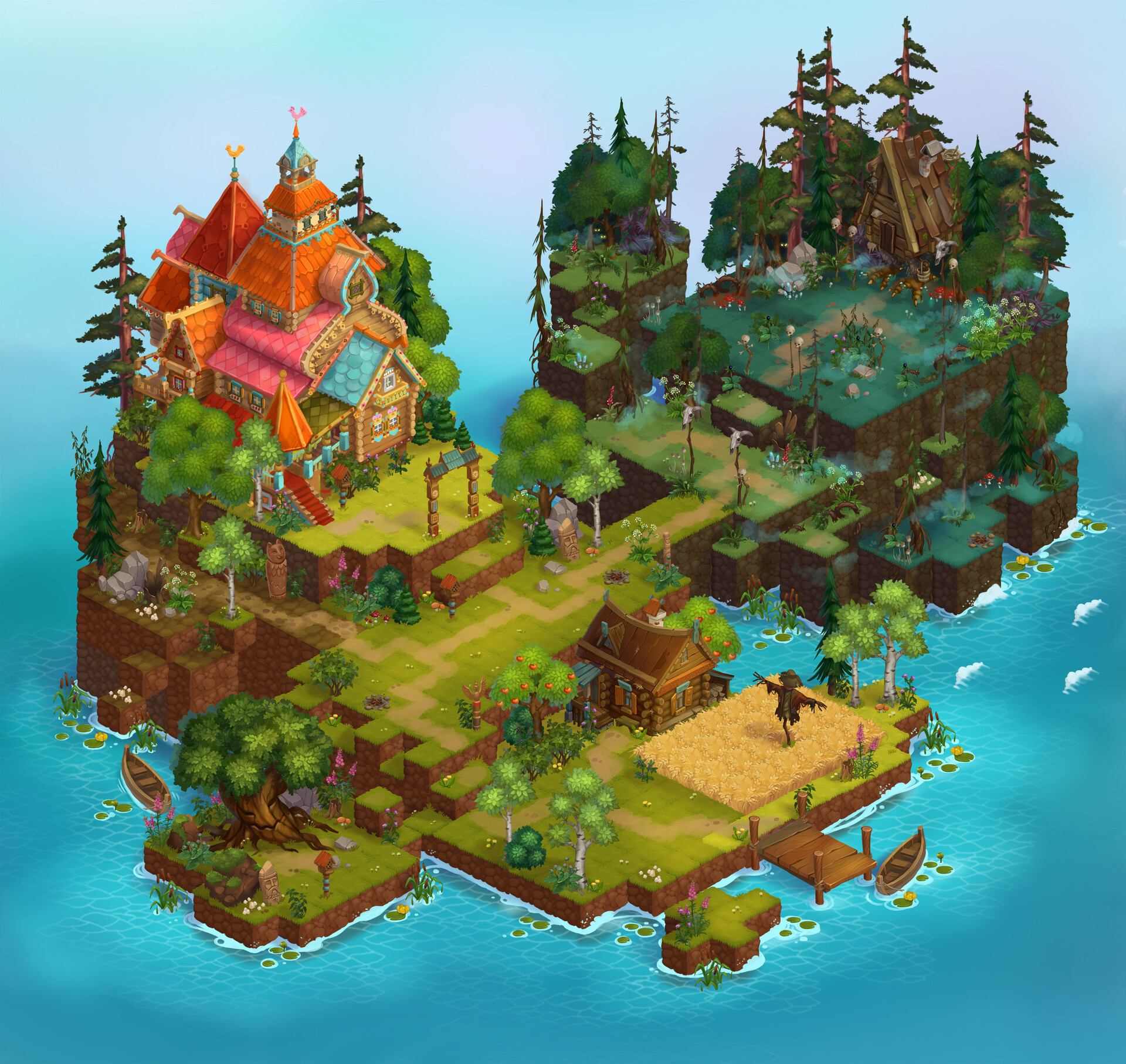 ArtStation - Fairytale game map