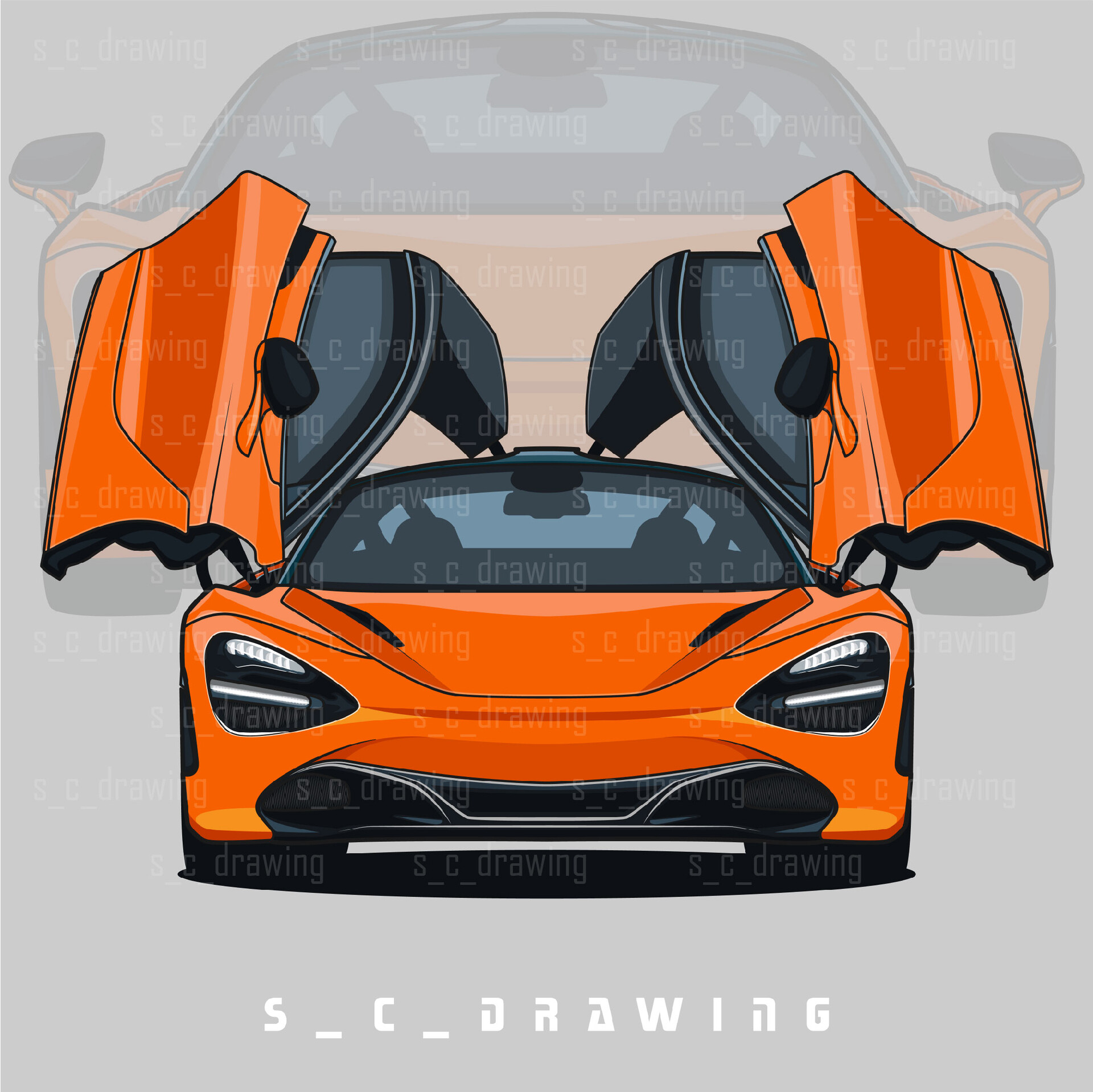 ArtStation - McLaren 720S Vector Artwork