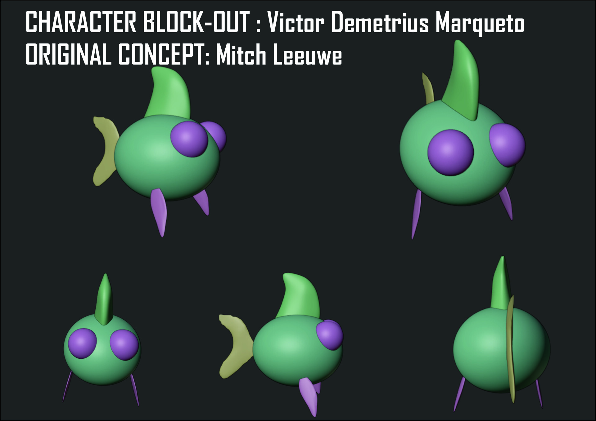 ArtStation - Fish Block-out