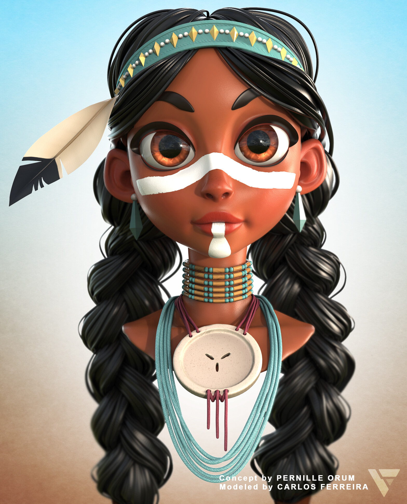 ArtStation - Native girl