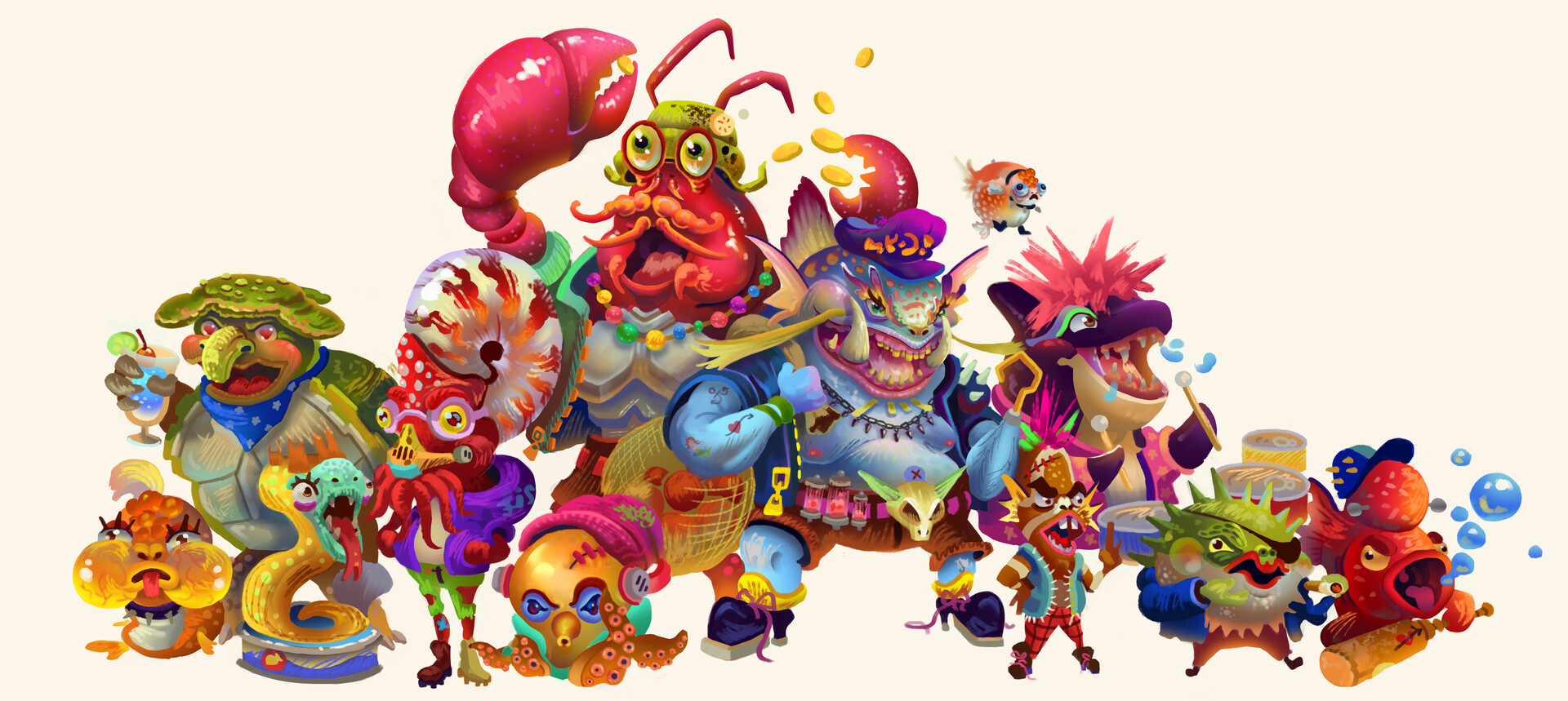 ArtStation - Fish Character Lineup