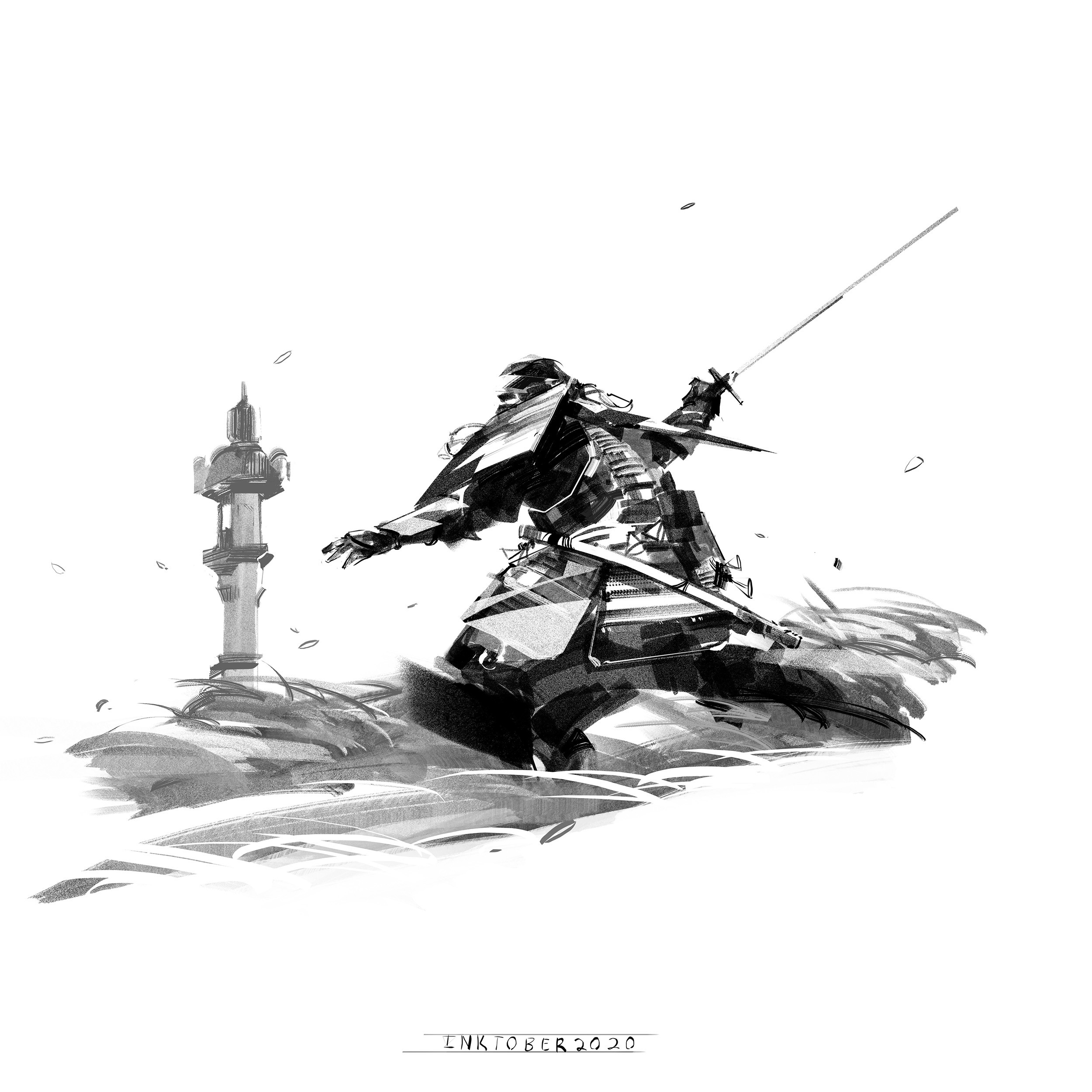 richard anderson. flaptraps art studio - Inktober 2020, week 2, Ghost ...