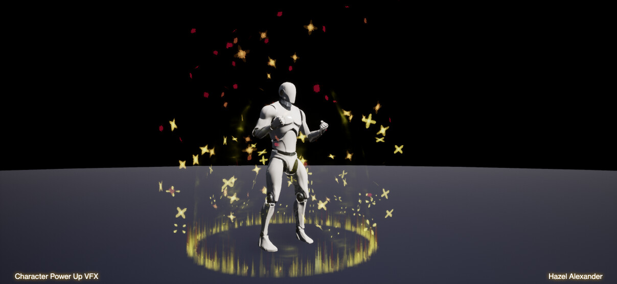 Hazel Alexander - Character Power Up VFX - First VFX Attempt