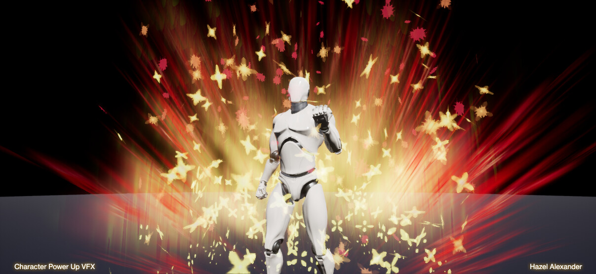 Hazel Alexander - Character Power Up VFX - First VFX Attempt