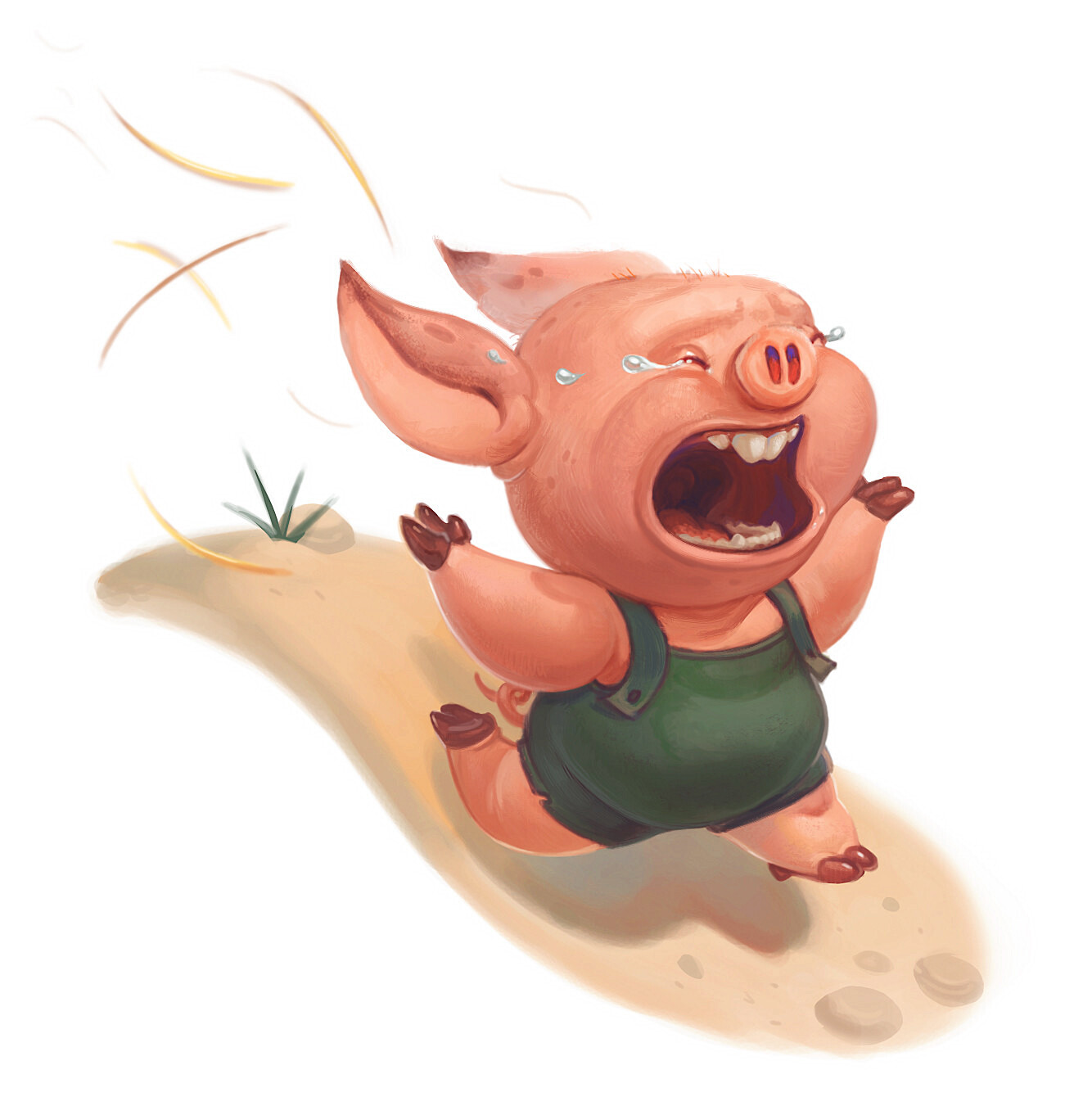 ArtStation - Piglet on the run