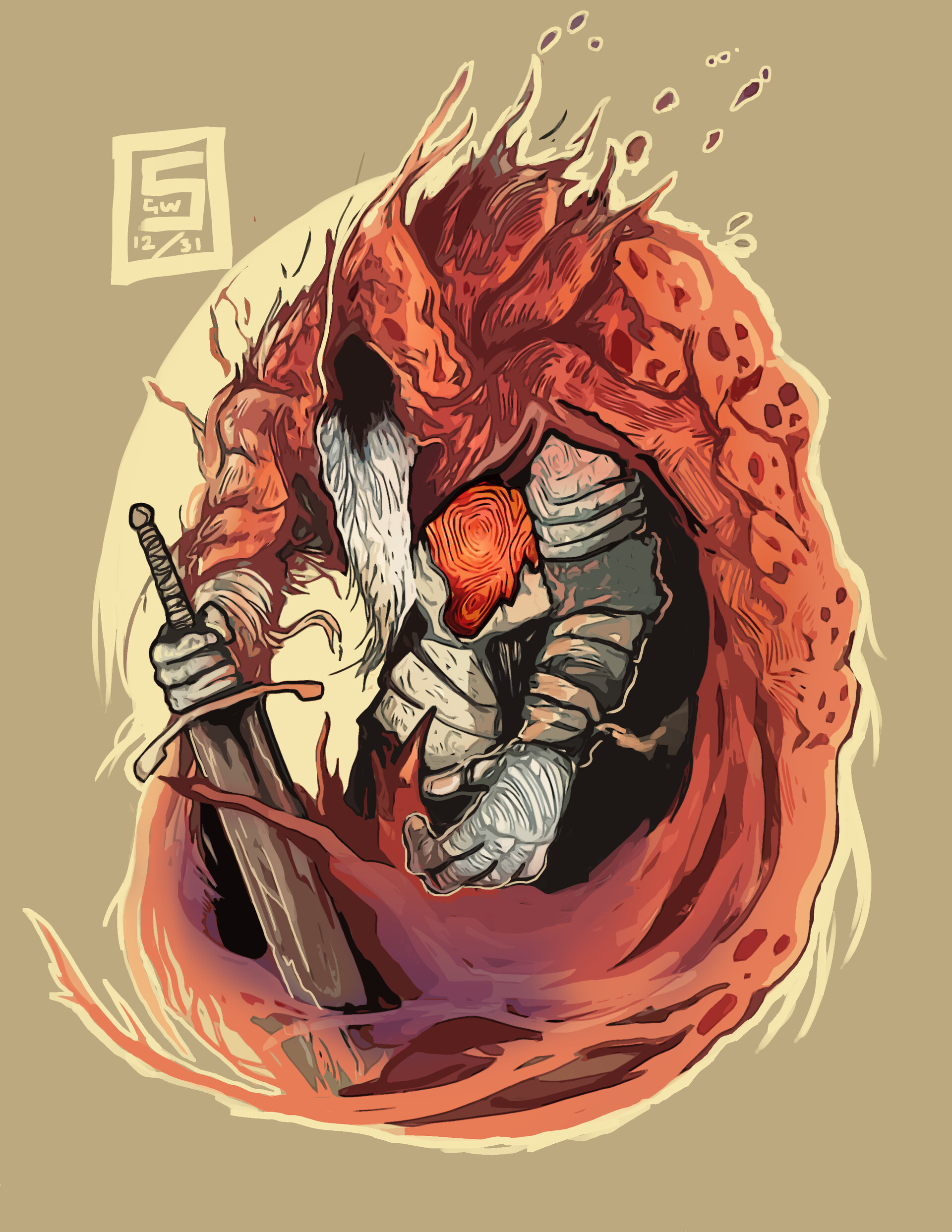 Sion Williams - Inktober 2020 day 12: Slave Night Gael