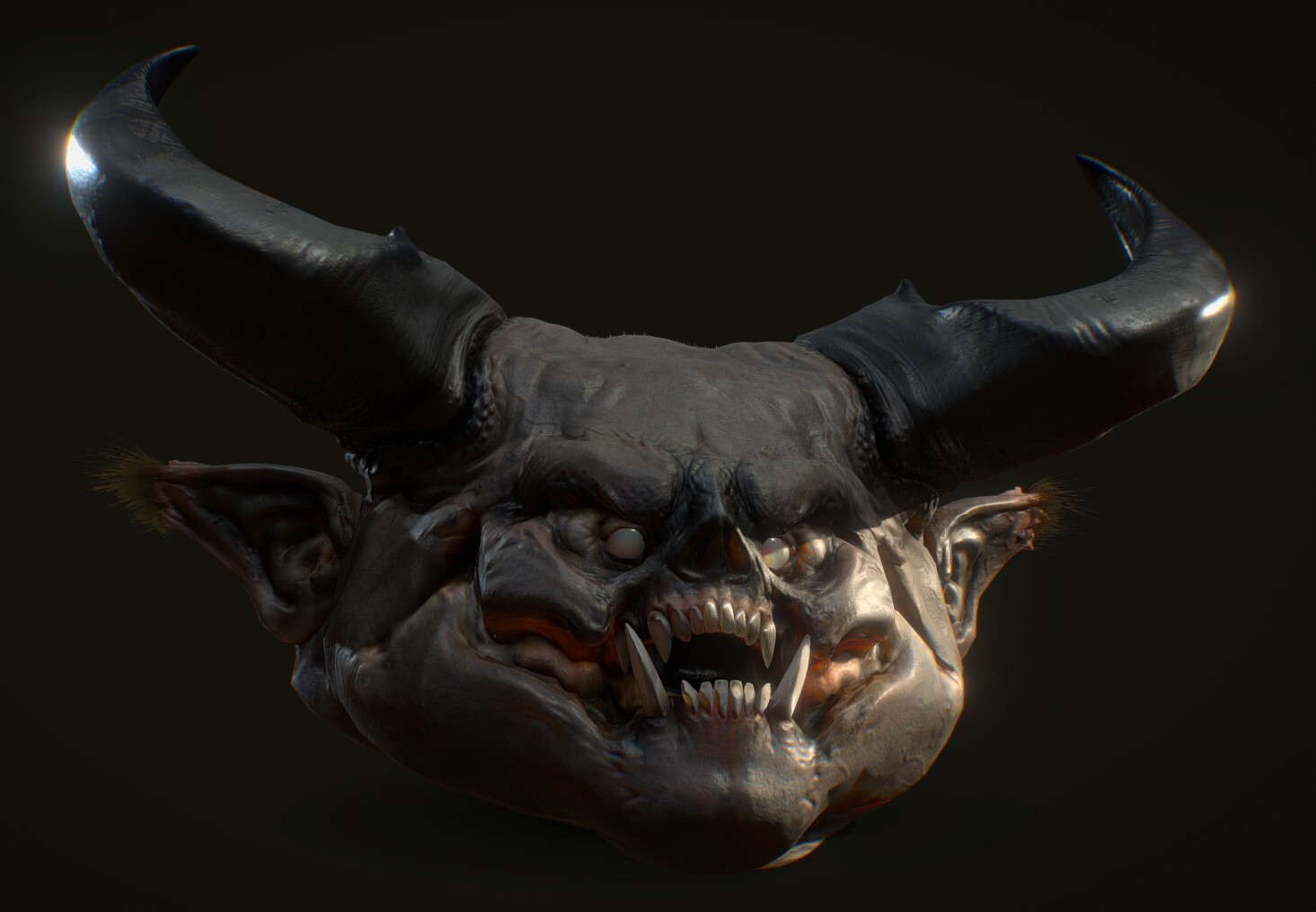 ArtStation - Demon Head Animated
