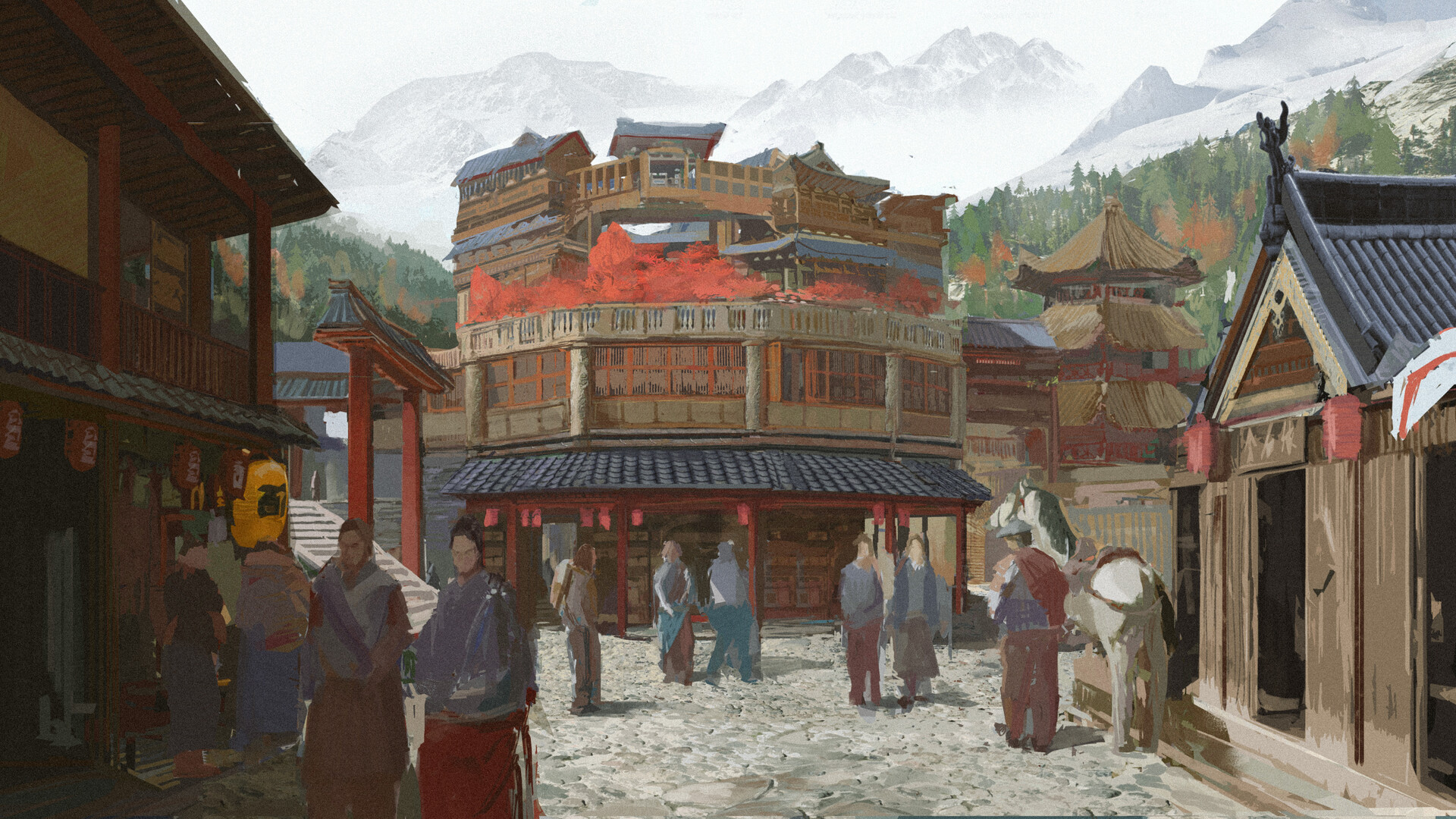 ArtStation - Ancient Asian Town