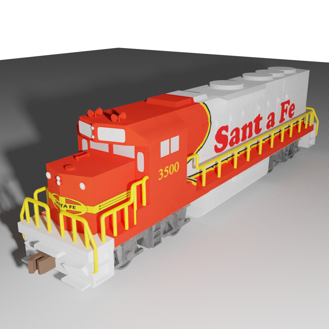 ArtStation - Santa Fe Locomotive Model