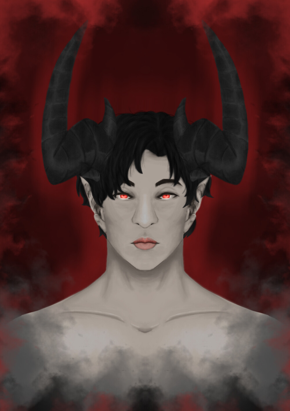 Agystiara Maharani - A UwU Tober Day 12 - Demon