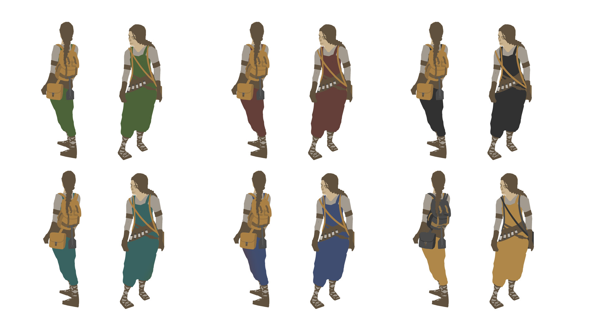 ArtStation - Girl Character Design Outfit Designs