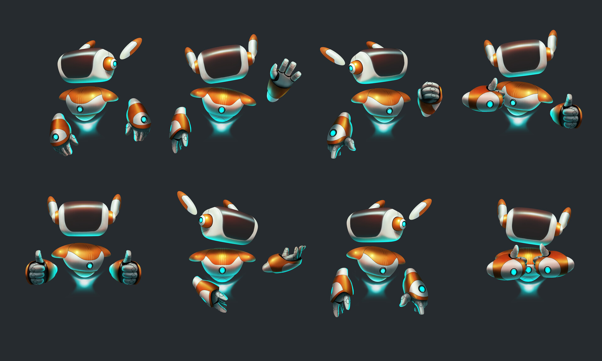 Vladimir Atlagić - Levitating robot character concept - design process