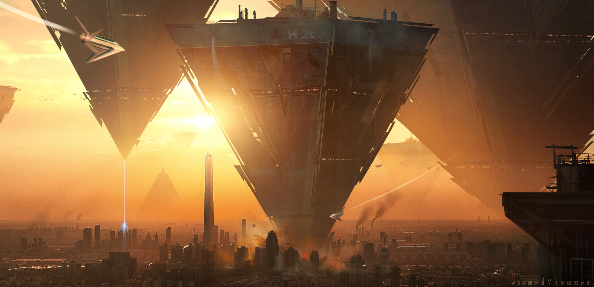 ArtStation - Alien Attack On Earth