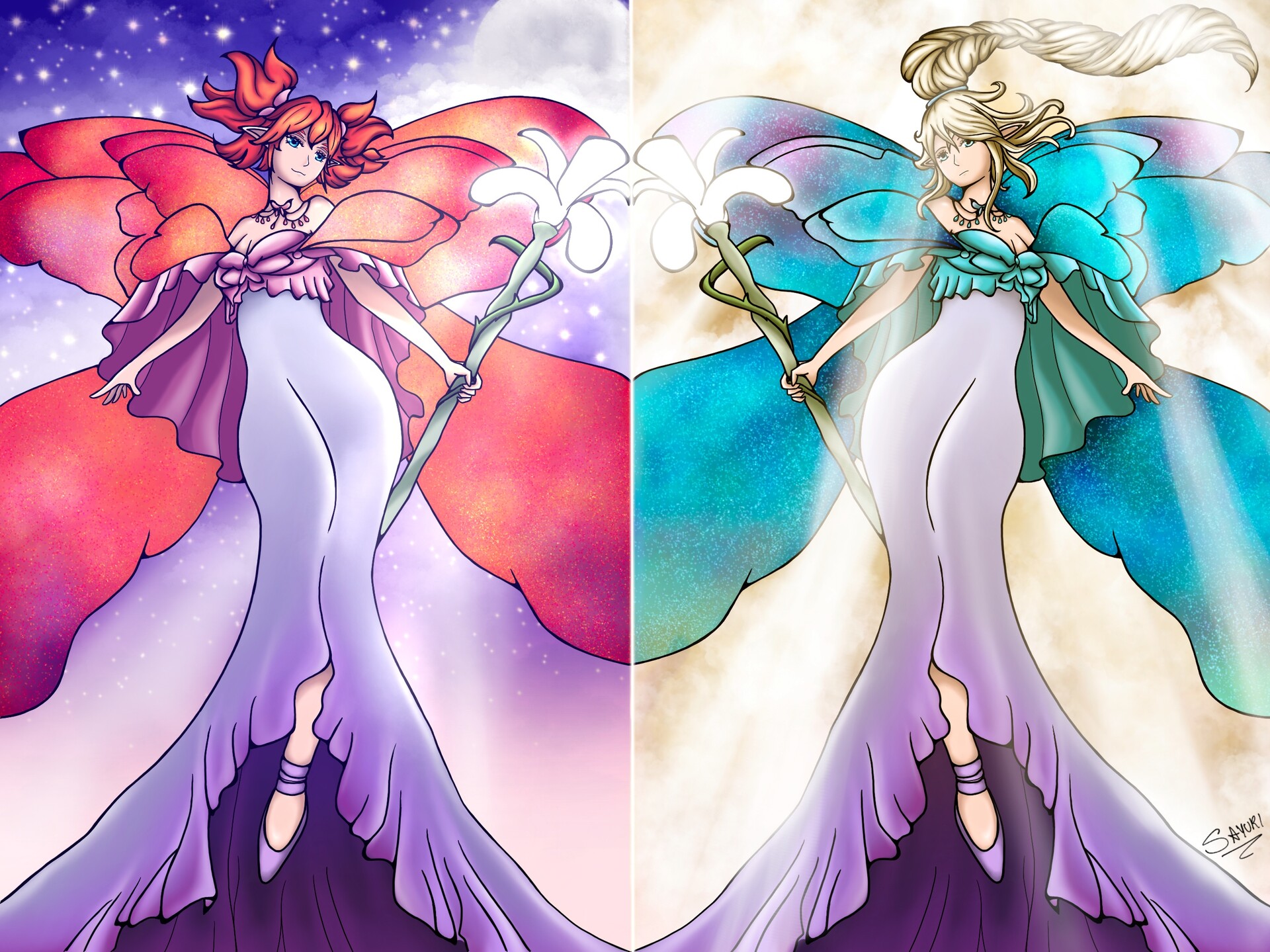 ArtStation - FFXIV Titania and Feo UI